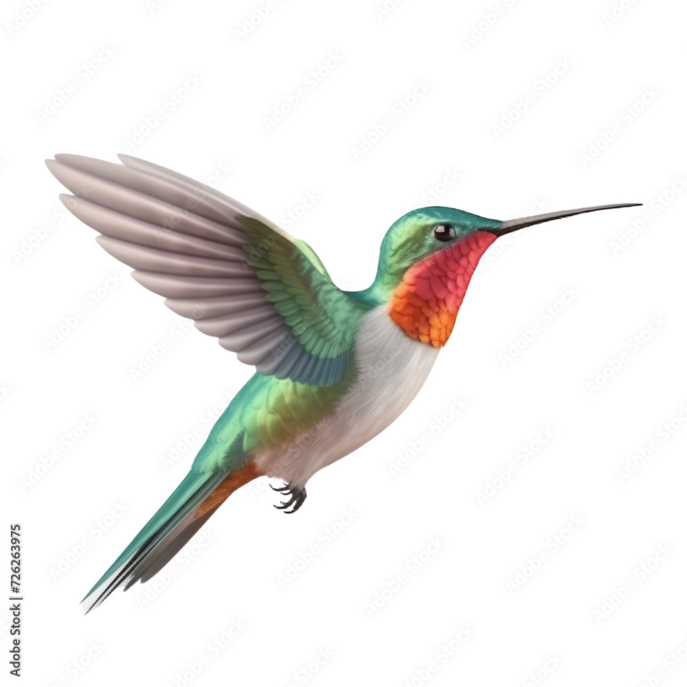 Cartoon Hummingbird PNG Cutout, Generative AI Stock Illustration ...