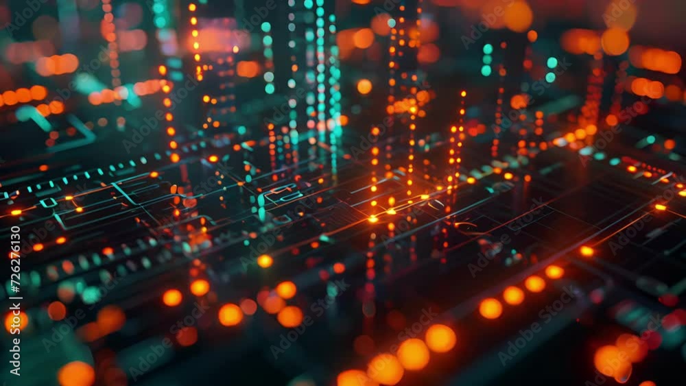 A holographic heatmap showing the hot and cold zones of the ...