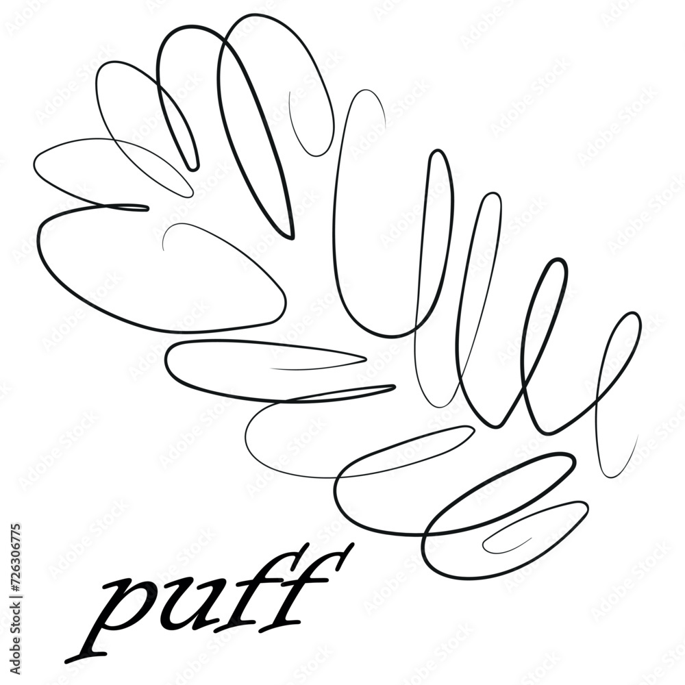 the logo for the bakery, namely puff pastry with nuts or any other ...