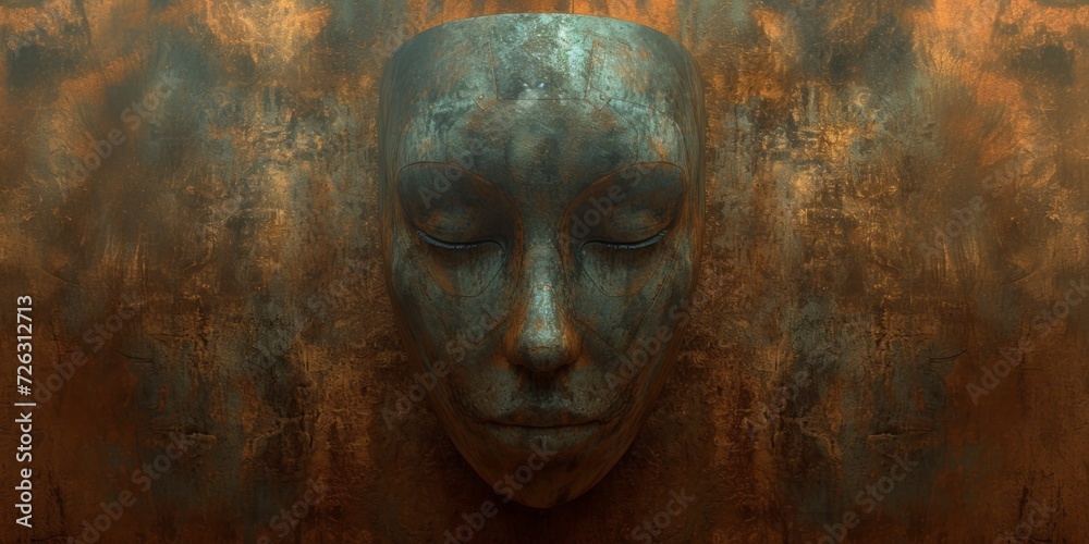 Exploring Spiritual Symbolism Through A Mysterious 3D Mask Or Face ...