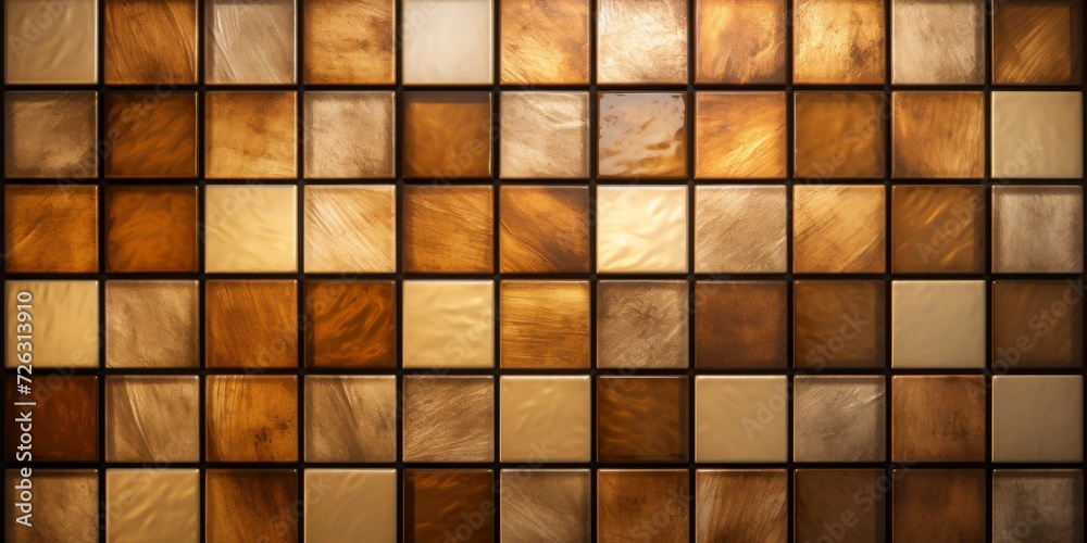 Bronze Mosaic Tile Pattern: A Versatile Choice For Backgrounds. Сoncept ...