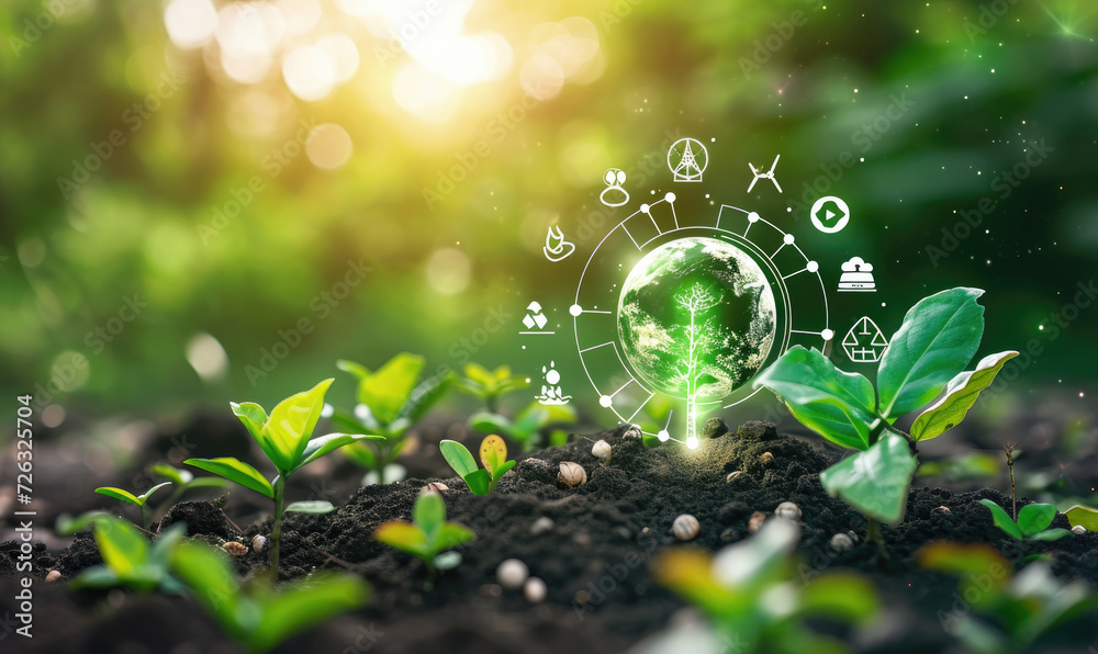 Environmental technology concept. Sustainable development goals. SDGs ...