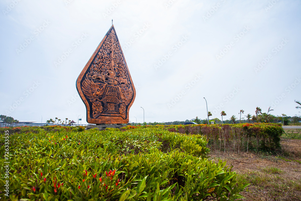 Gunungan Wayang Monument, a traditional style monument located near ...