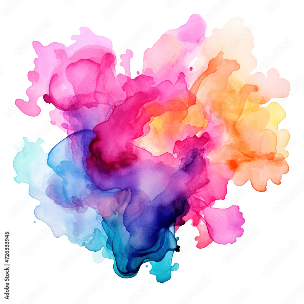 watercolor paint splashes isolated on transparent background Remove png ...