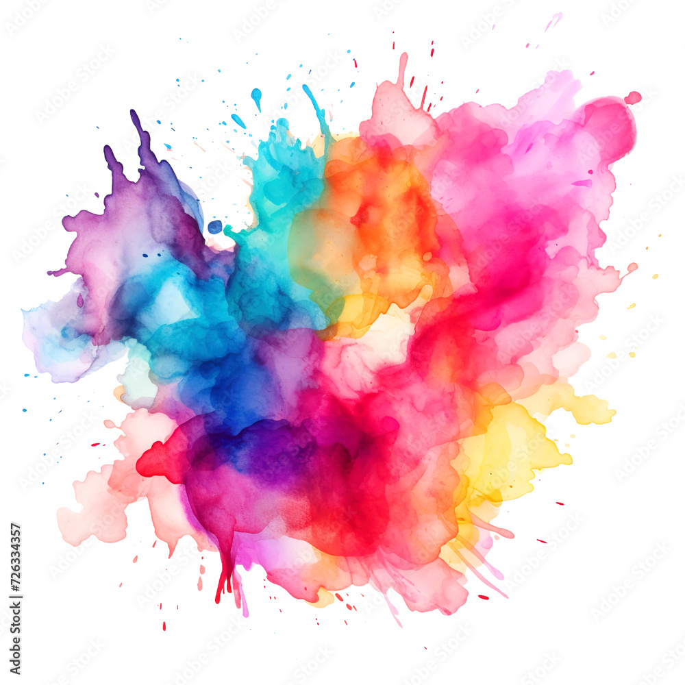 watercolor paint splashes isolated on transparent background Remove png ...