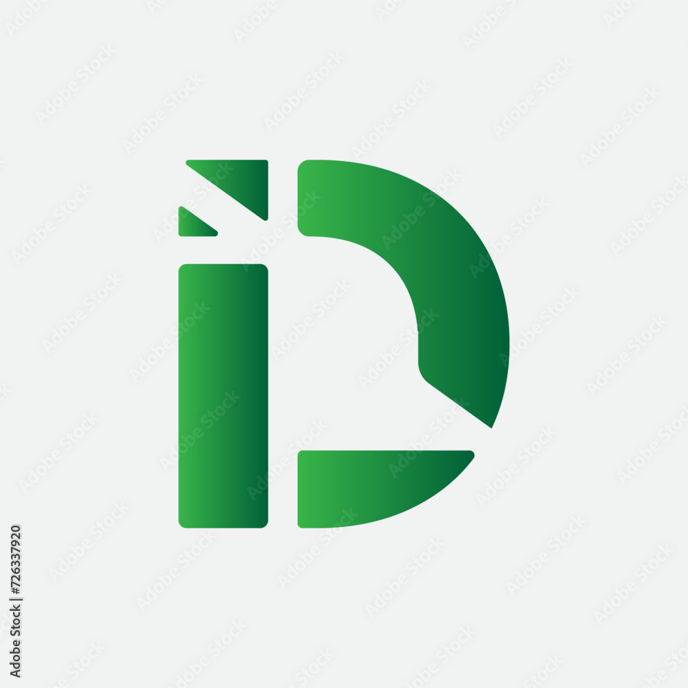 Craft iconic ID letter logos effortlessly with Vector Pro Illustration ...