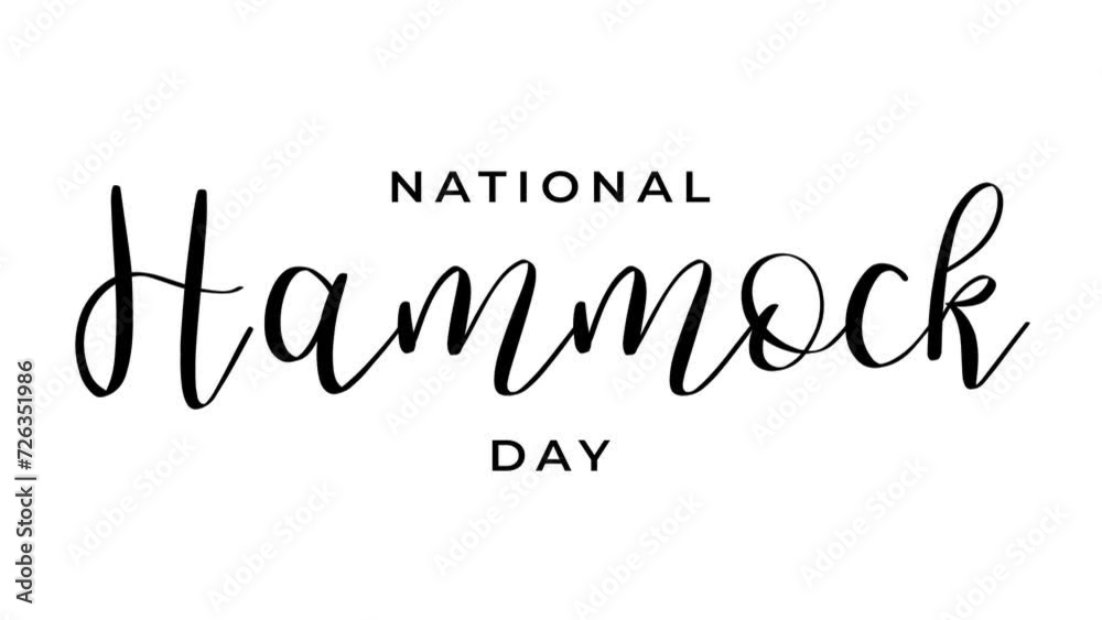 National Hammock Day Animation. Great for Hammock Day Celebrations ...