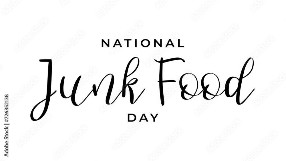 National Junk Food Day Animation. Great for Junk Food Day Celebrations ...