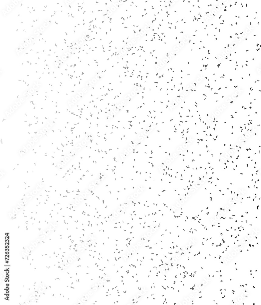 Scattered dense grey dots. points dispersion on transparent background ...