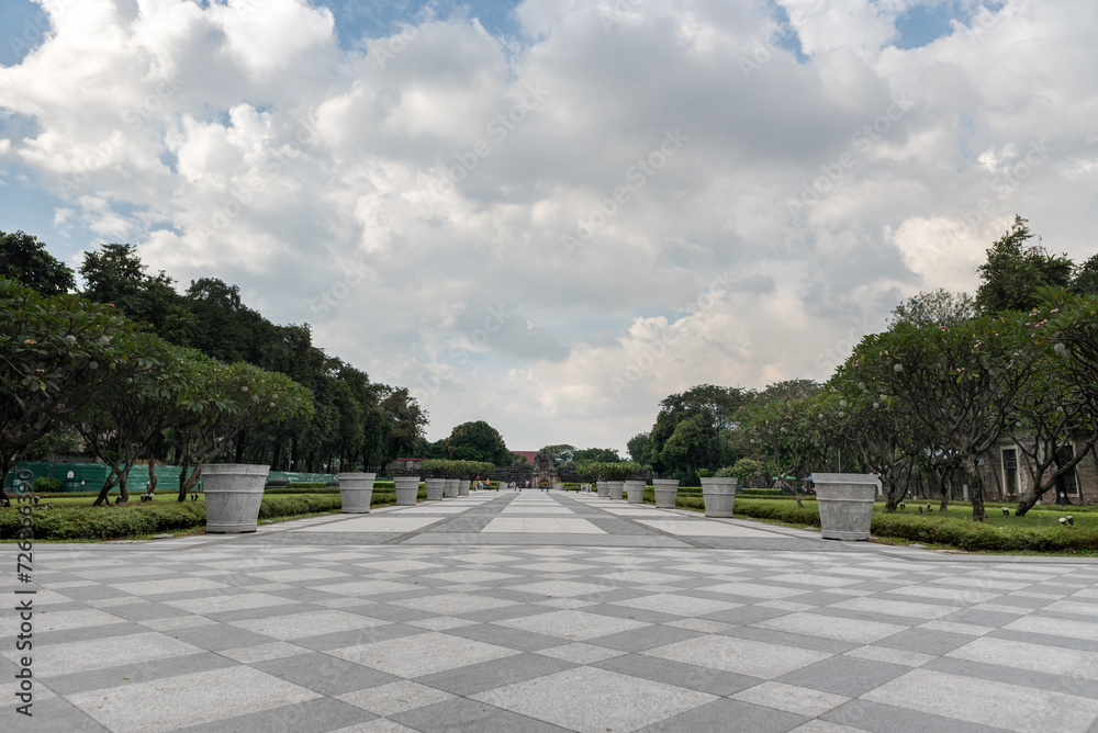 Plaza Mariones. Intramuros. Fort Santiago is a citadel first built by ...