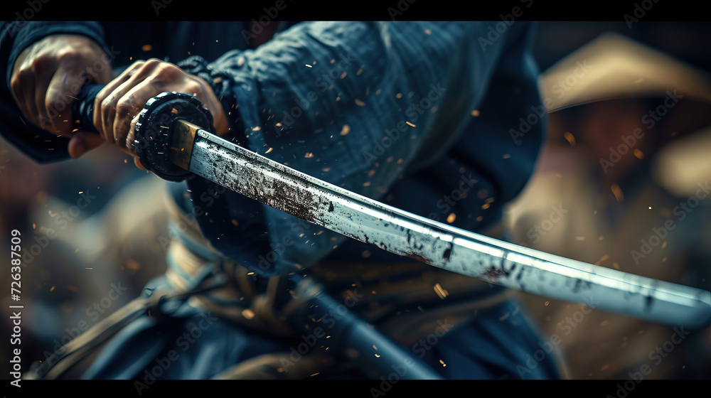 Step into the intense world of a samurai duel. Witness the clash of ...