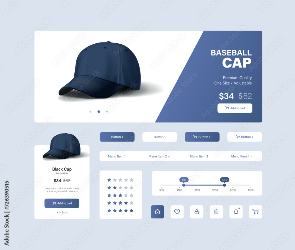 Clothing user interface, experience. Aesthetic shopping app UI design ...