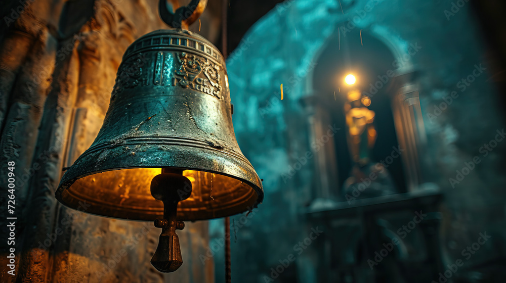 Experience the enchanting allure of 'The Hanging Bell.' Each ring ...