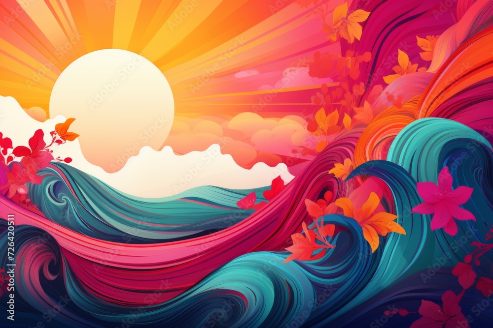 Abstract background for asian american and pacific islander heritage ...