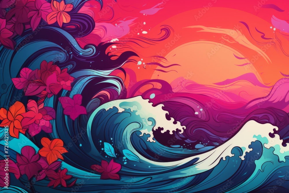 Abstract background for asian american and pacific islander heritage ...