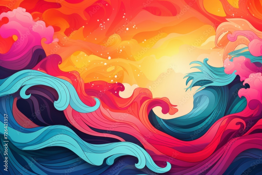 Abstract background for asian american and pacific islander heritage ...