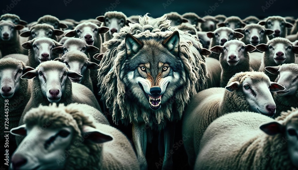 A wolf in sheep's clothing is an idiom from Jesus's Sermon on the Mount ...