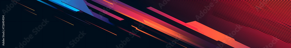 layerd vector banner design. modern style. overlap pointy edges. speed ...