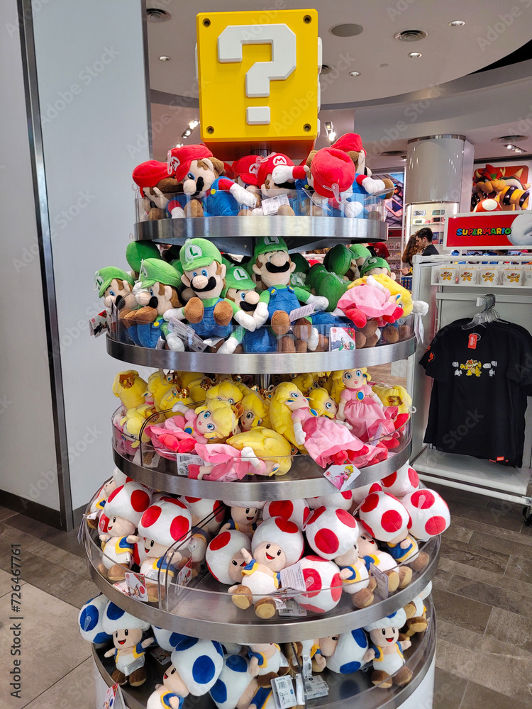 Colorful Array: A Tower of Plush Companions, Mario Luigi, Princess and ...