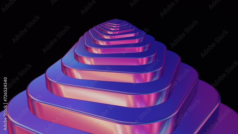 A 3D rotation background with astonishing colors, creating a ...