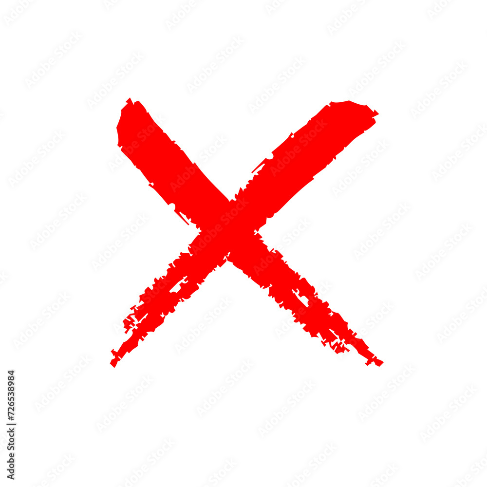 Tick symbol set in red checkmark icon, no, wrong tick check mark symbols. Stock Illustration ...