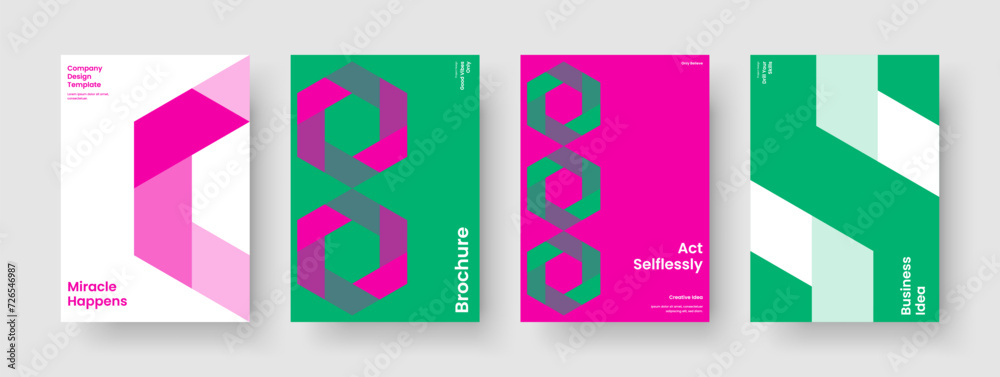 Abstract Flyer Template. Modern Book Cover Design. Creative Background ...