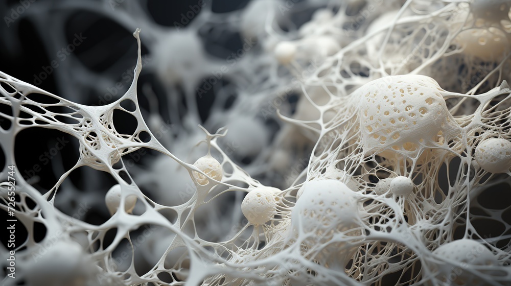 A network of a fungal enveloped everything around, a dangerous mold ...
