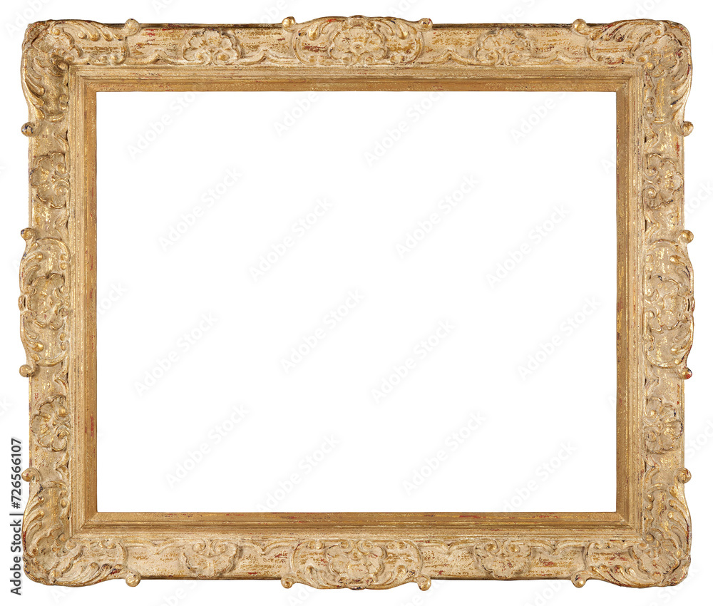 Light picture frame on a transparent background, in PNG format. Stock ...