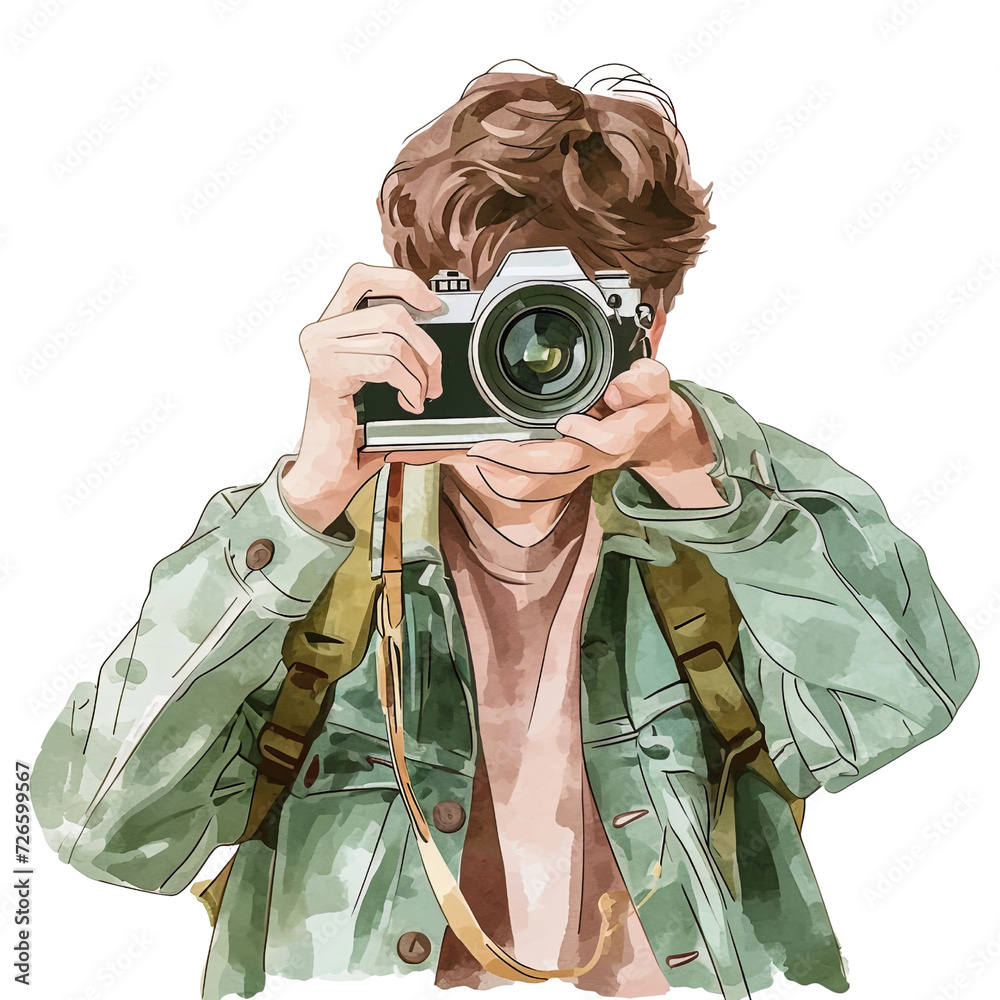 vintage Men, Men Take photo, Boy png, Men clipart, Camera,minimal style ...