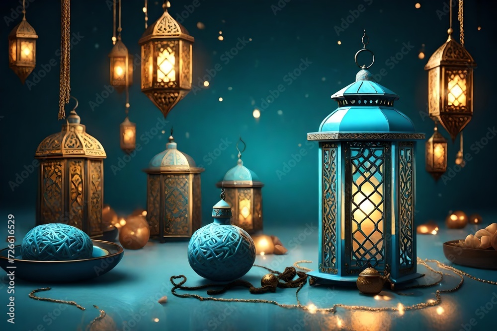 Ramadan and Eid al fitr concept 2023 backgrounds dates with Turkish ...