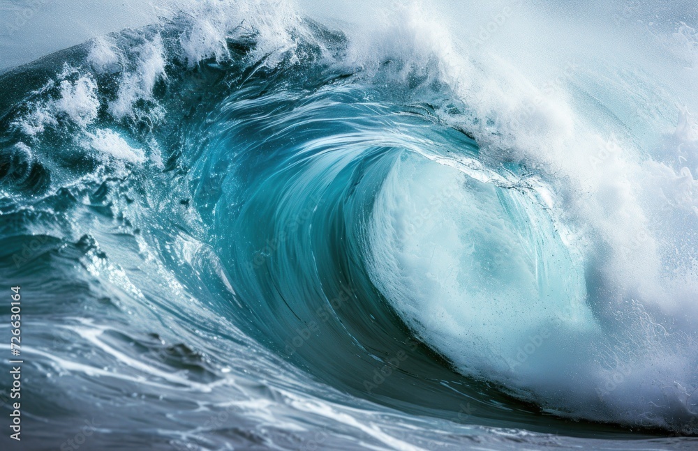 The Power of the Ocean Waves, Riding the Crest of a Mighty Wave, A ...