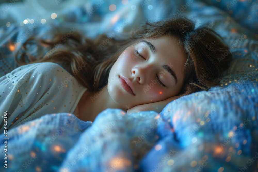 An augmented reality sleep aid app that projects calming visuals and ...