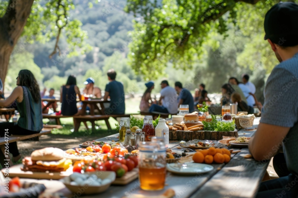 Picnics and Outdoor Gatherings- Construct a series of images that ...