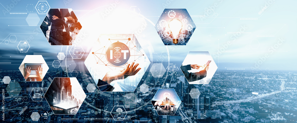 Communication technology , smart connection IOT and people network ...