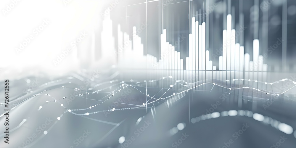 Abstract technology background with dynamic lines and data flow ...