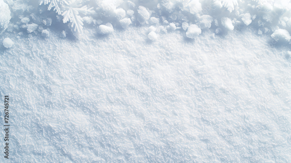 Soft snow texture with a frosted border, ideal for a wintry scene ...