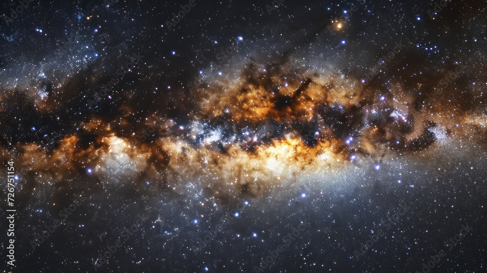 a very large star cluster in the middle of a night sky with stars all ...