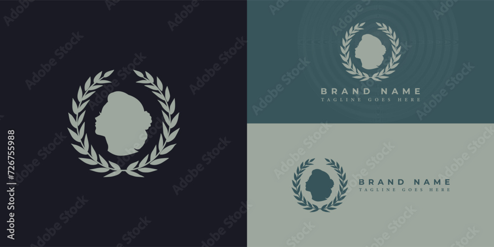 Silhouette beautiful goddess vector logo design. Vector logo of the ...