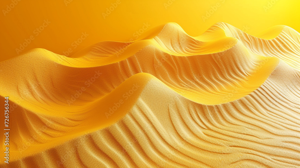 Canary Yellow Sand Texture Background with Muted Surrealism Effect ...