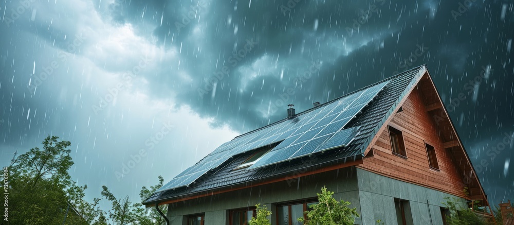 Renewable energy's low efficiency during bad weather is illustrated by ...