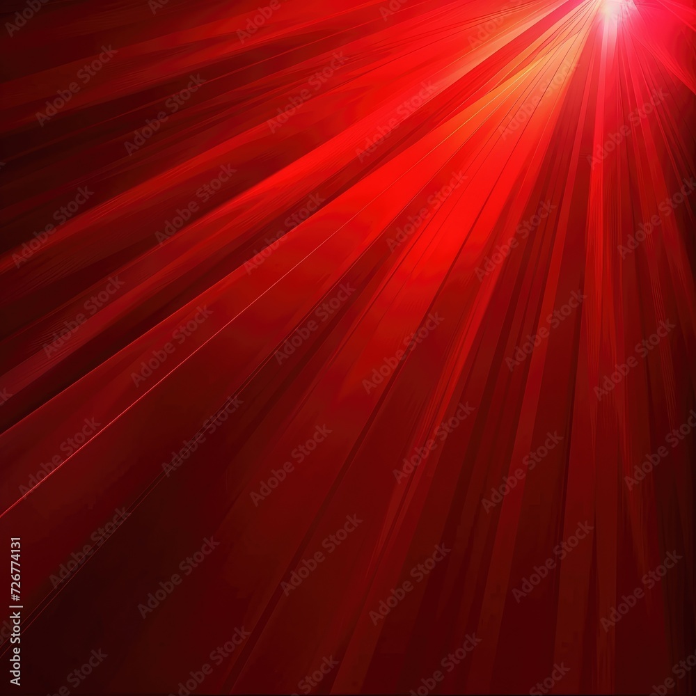 Abstract minimalistic red rays and beams backdrop, spotlight background ...