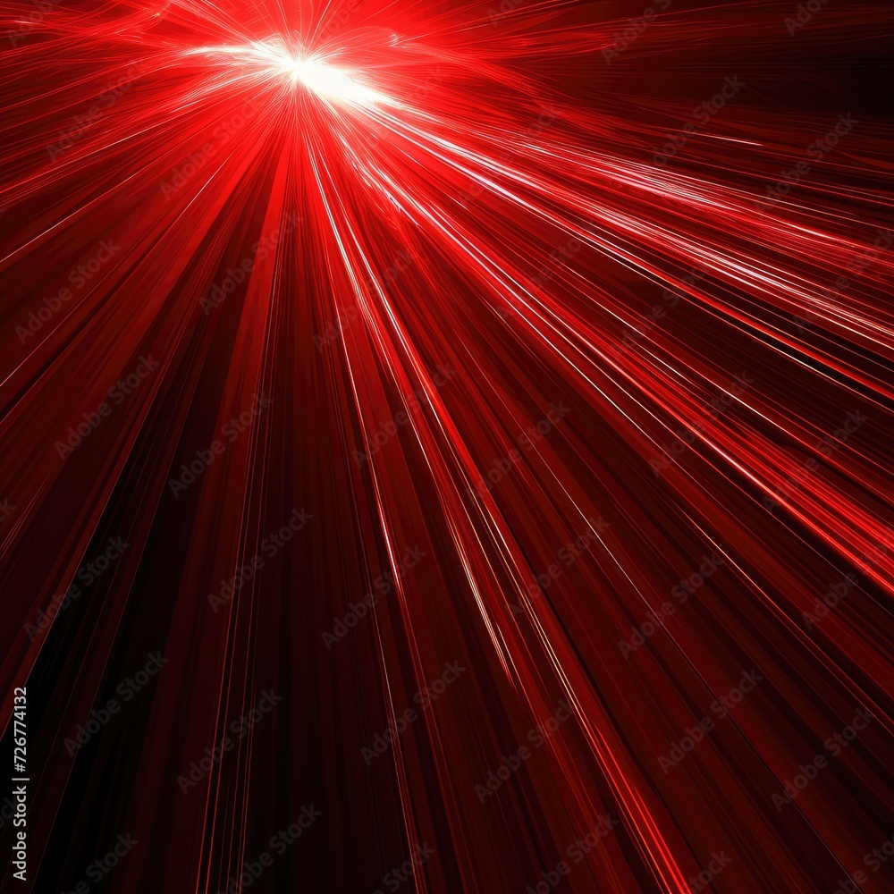 Abstract minimalistic red rays and beams backdrop, spotlight background ...