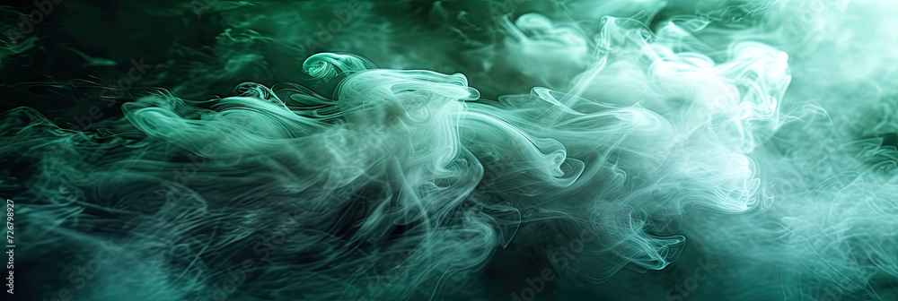 green smoke sprayed against dark background, Smoke green background ...