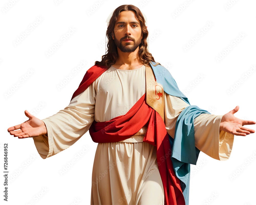 Jesus Christ mercy isolated on white/transparent background Stock Photo ...