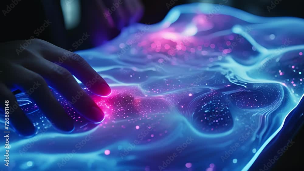 A dynamic holographic display of a skin lesion highlighting changes in ...