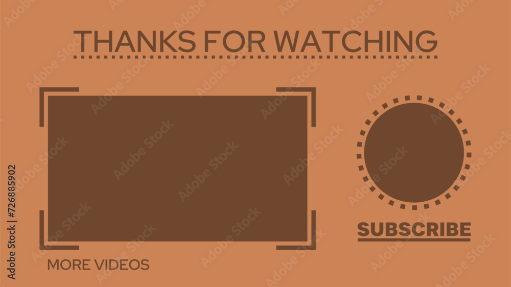 end screen background vector for video content Stock Vector | Adobe Stock