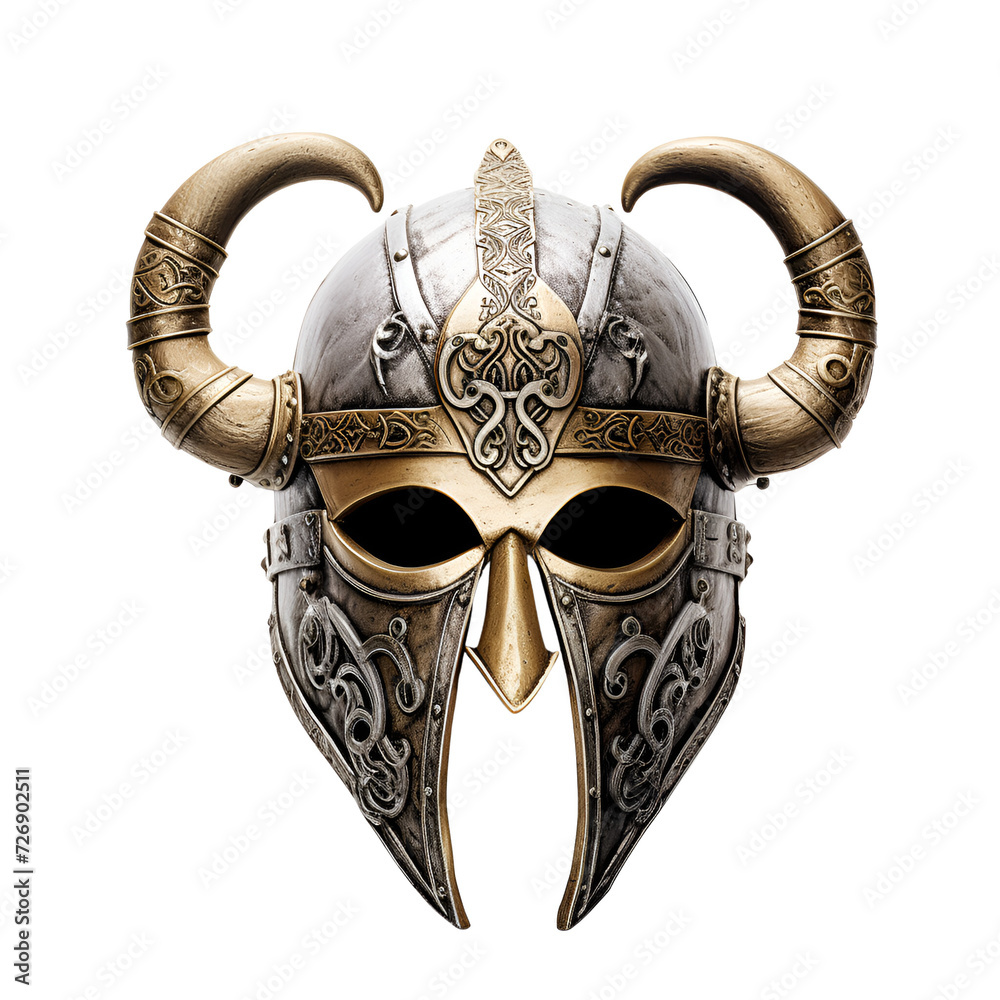 Artistic Style Viking Warrior Helmet Ancient War Helmet No Background ...