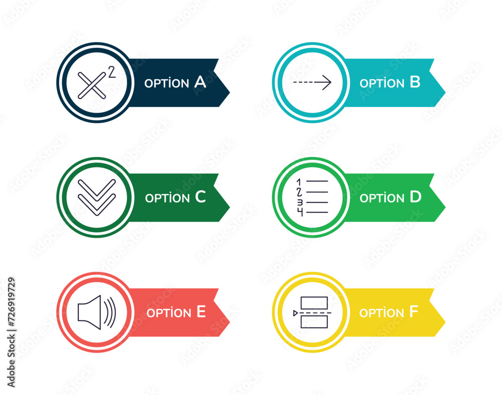 outline icons collection with infographic template. linear icons from user interface concept ...