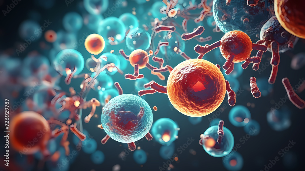 Macroscopic observation of organisms bacteria and cells and viruses ...