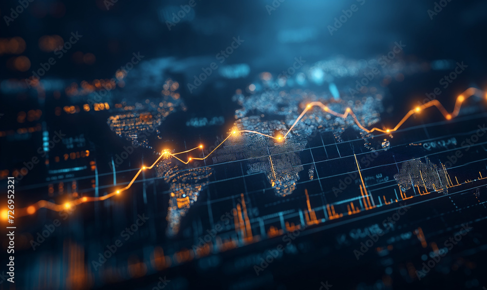 Global economic trend analysis Business growth and asset investment ...